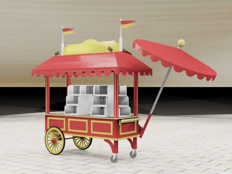 Outdoor amusement park retail concession vending cart | Merchandising ... Outdoor amusement park retail concession vending cart | Merchandising ...